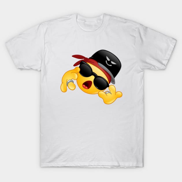 Rapper Emoticon - Emoji - T-Shirt | TeePublic