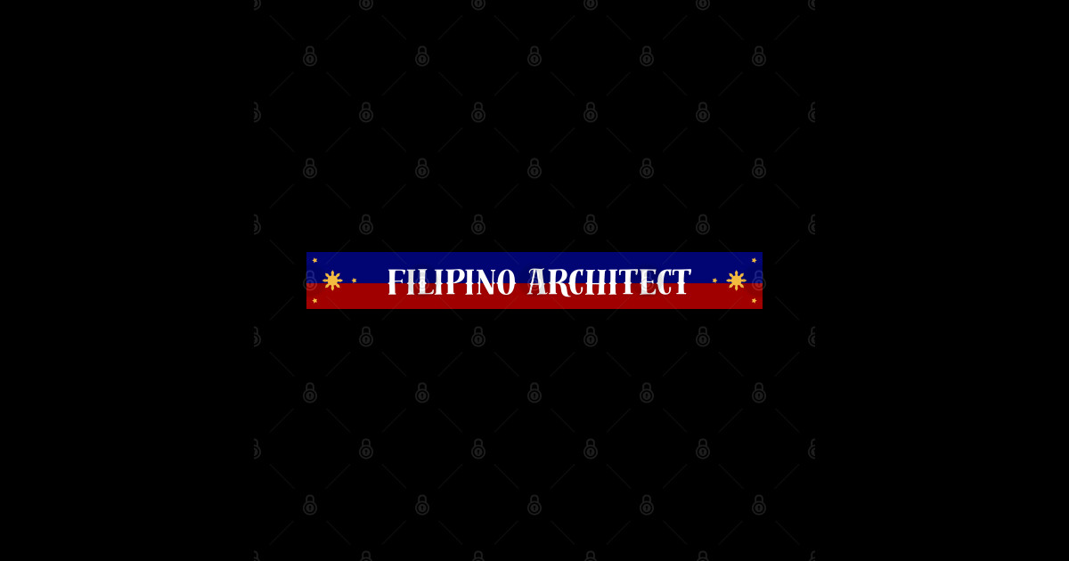 Filipino Architect with Philippine Flag Colors Design - Filipino Flag ...