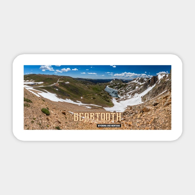 Beartooth Highway Wyoming and Montana - Beartooth Highway - Sticker ...