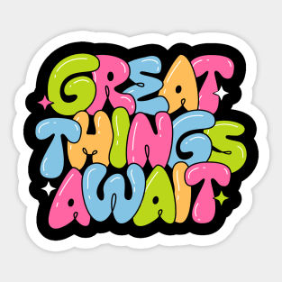 bubble letters stickers