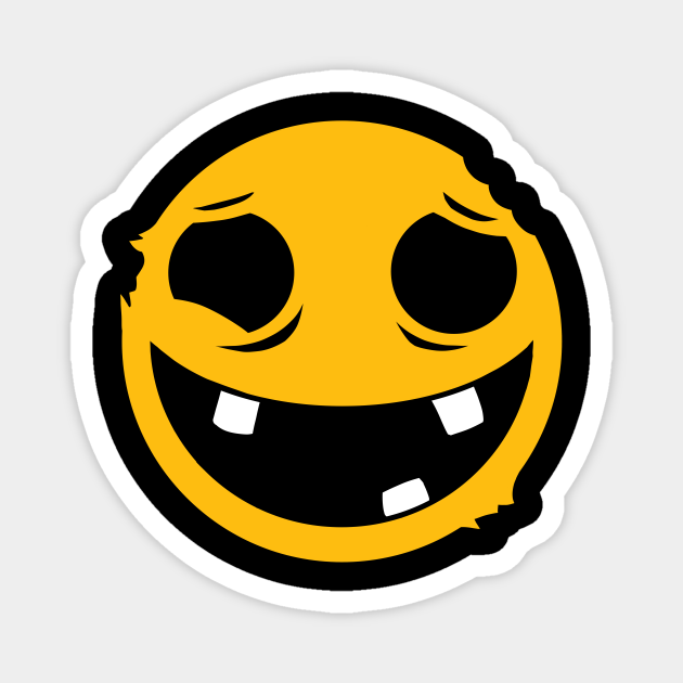 Zomie Beat Up Smiley Face - Emoji - Emoji - Magnet | TeePublic