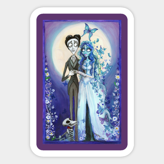 Victor and Emily - The Corpse Bride - Sticker | TeePublic