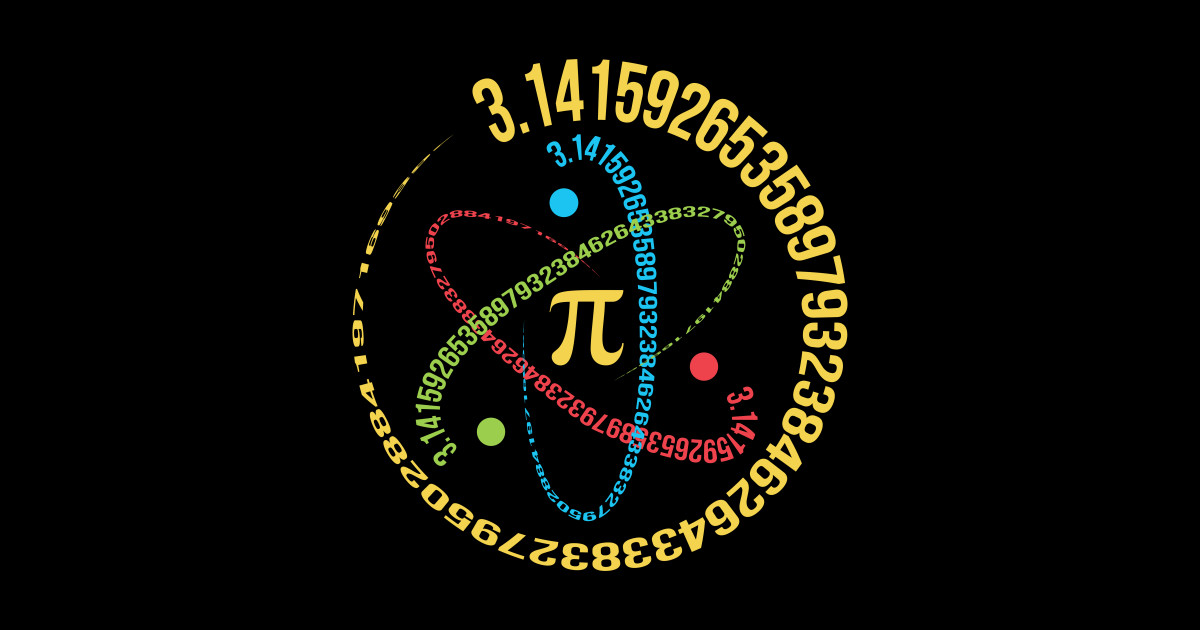 Atom Pi Symbol - Pi Symbol - Sticker | TeePublic