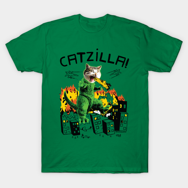 Catzilla - Catzilla - T-Shirt | TeePublic