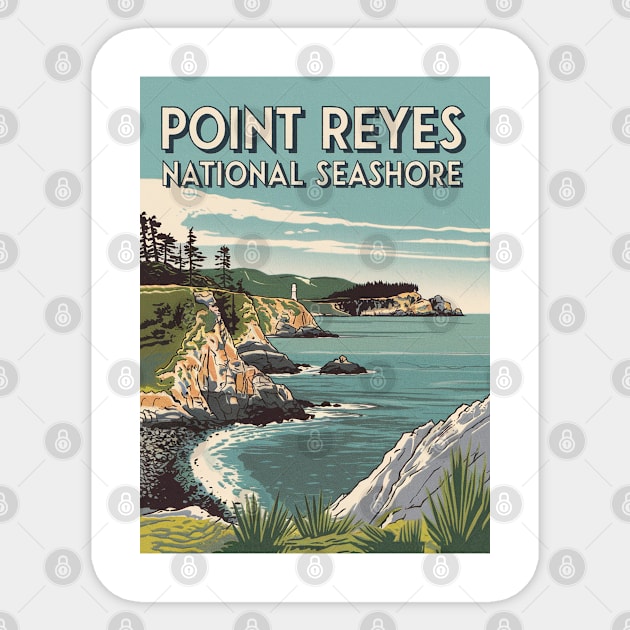 Point Reyes National Seashore Vintage Postcard - Point Reyes National ...