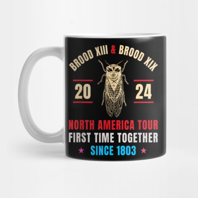 Brood xiii and brood xix 2024 - Cacadas Envasion - Mug | TeePublic