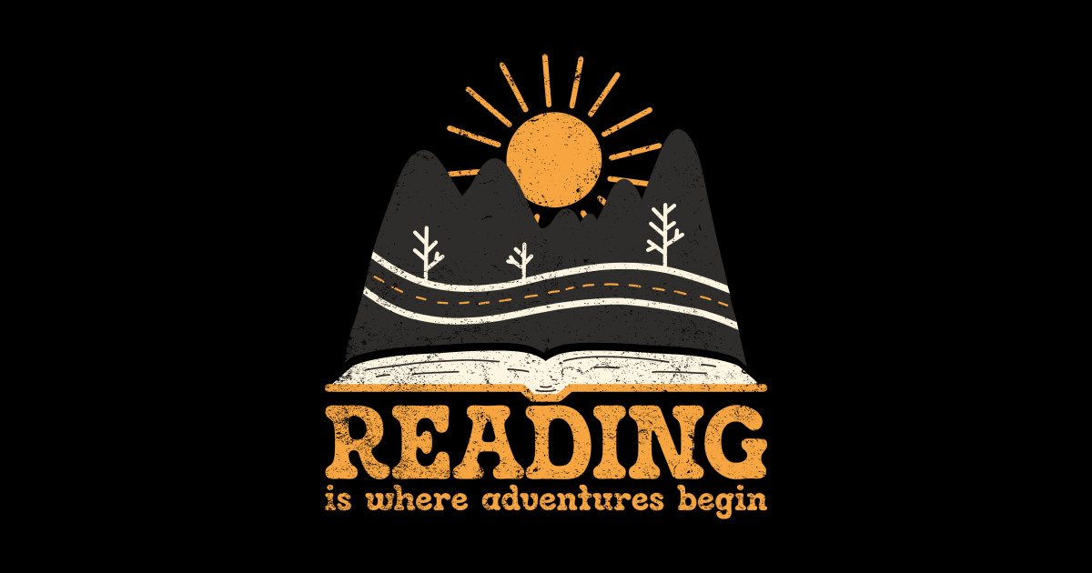 Reading Adventures - Reading - Sticker | TeePublic