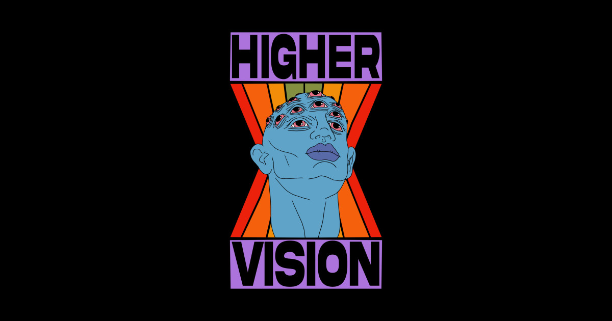 Higher Vision - Anime Sticker - Sticker | TeePublic