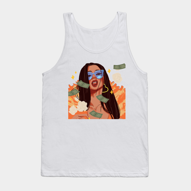 cardi b awesome - Cardi B - Tank Top | TeePublic
