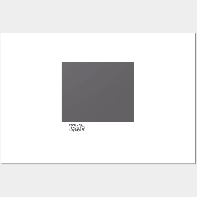 pantone 18-4010 TCX City Skyline - Pantone Color - Posters and Art ...