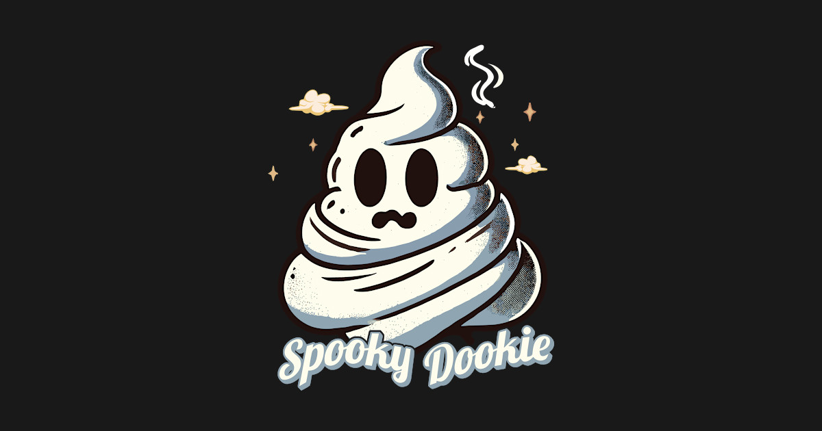 Funny Spooky Dookie Poop Ghost - Scare - T-Shirt | TeePublic