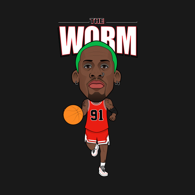 The Worm - Dennis Rodman - T-Shirt Designed & Sold By Bruca Neal