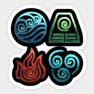 4 elements symbols avatar