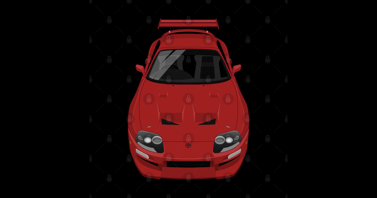 Supra GT MK3 3rd gen 1JZ Body Kit - Red - Supra Body Kit - Sticker ...