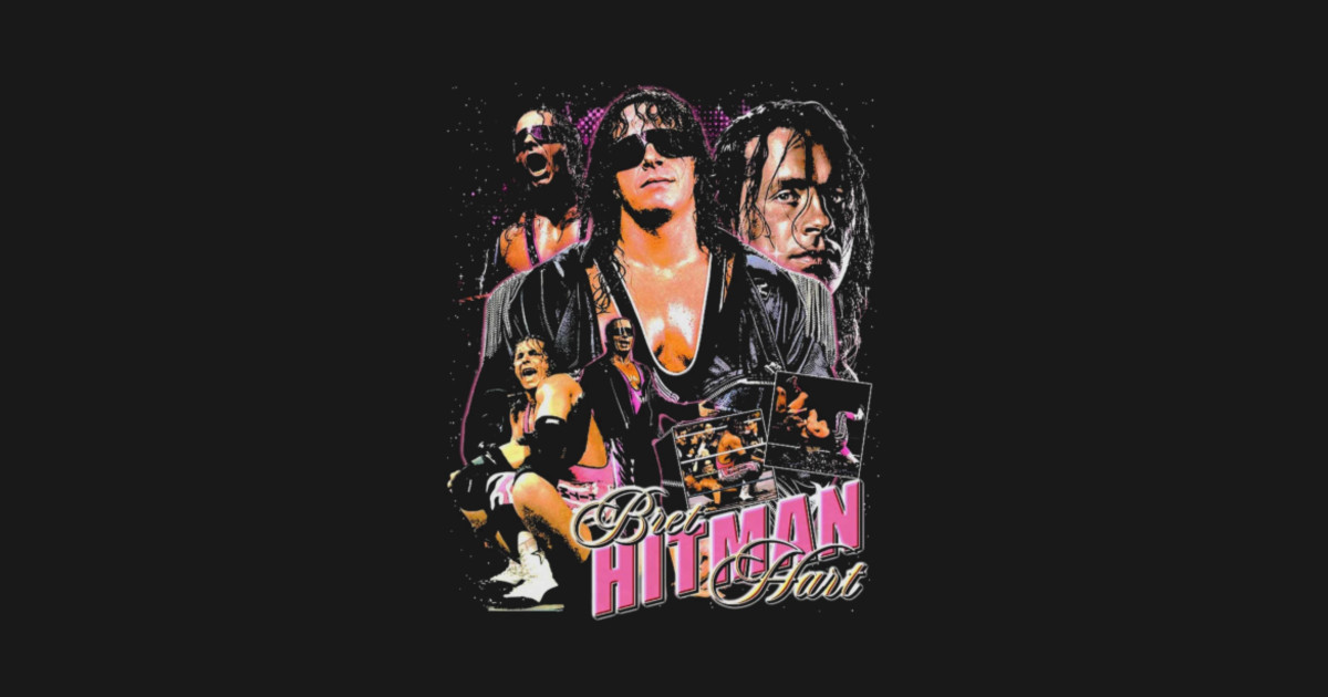 Bret Hart Hitman - Bret Hart - T-Shirt | TeePublic