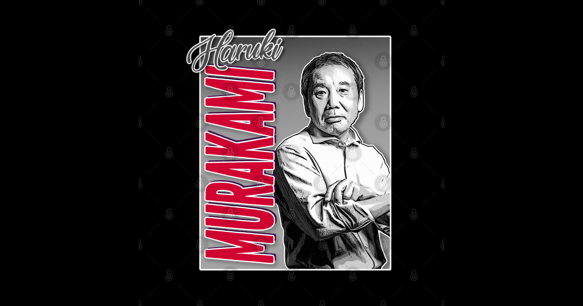 Author Haruki Murakami / Graphic Design Tribute Portrait - Book Lover ...