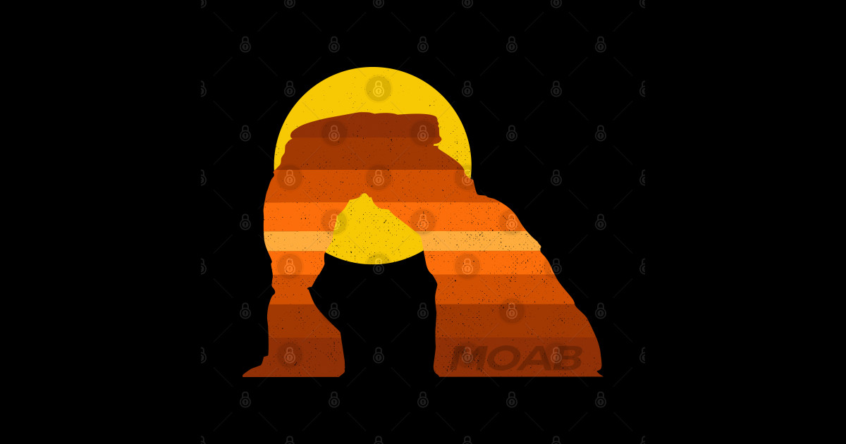 Retro Moab - Moab - Sticker | TeePublic