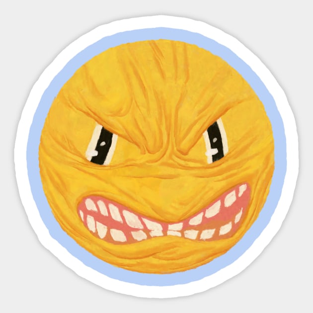 Angry Emoji - Angry - Sticker | TeePublic