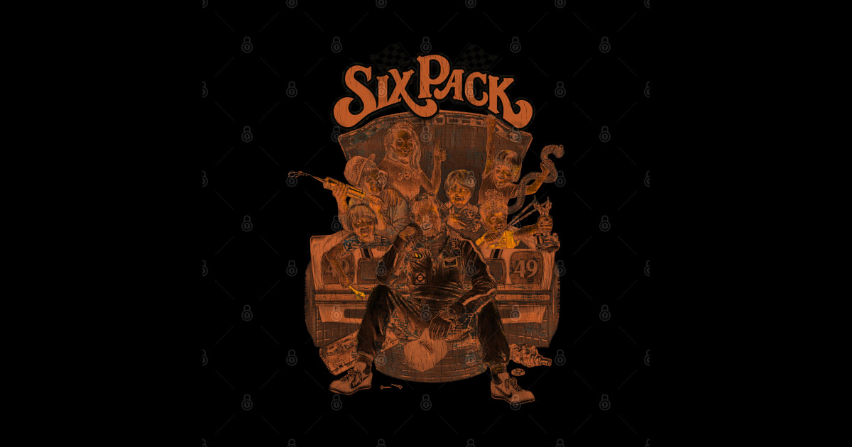 Six Pack - 80s Movies - Sticker | TeePublic