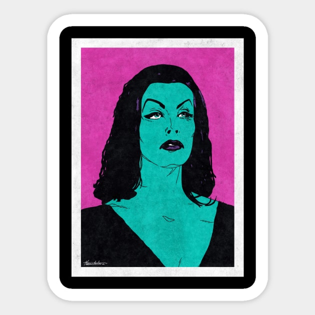 VAMPIRA - Plan 9 From Outer Space (Pop Art) - Vampira - Sticker | TeePublic