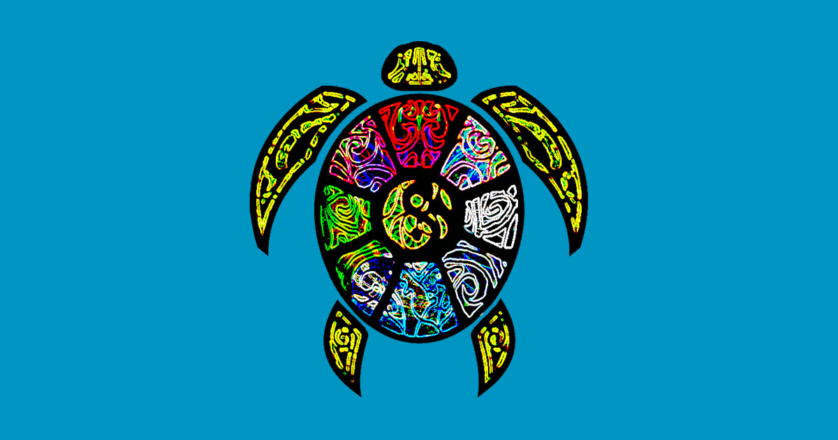 Turtle Bagua - Tribal Turtle - Long Sleeve T-Shirt | TeePublic