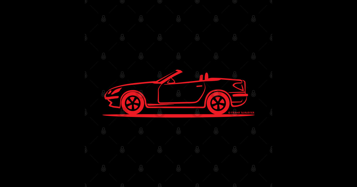 Mercedes Benz SLK R171 Red - Mercedes Benz Slk R171 - Sticker | TeePublic
