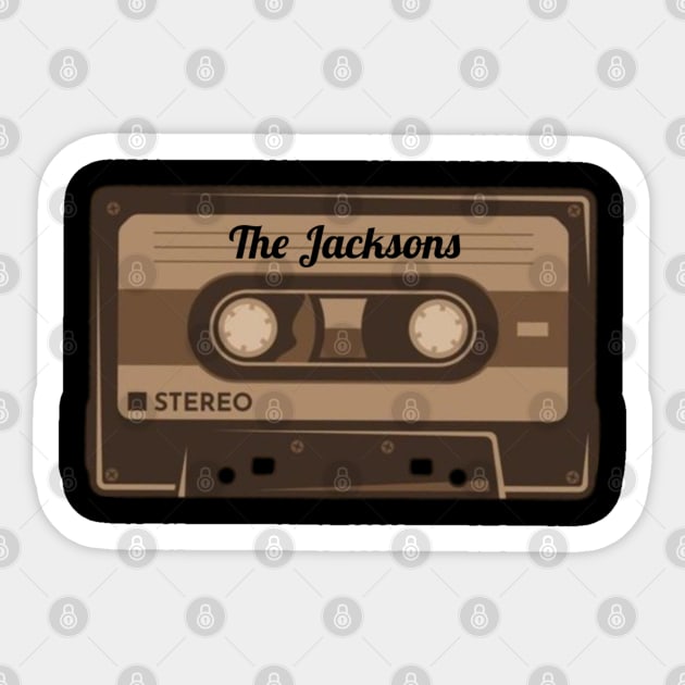 The Jacksons / Cassette Tape Style - The Jacksons - Sticker | TeePublic