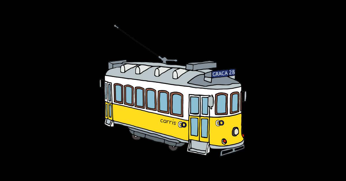 Lisbon Tram - Lisbon Portugal - Sticker | TeePublic