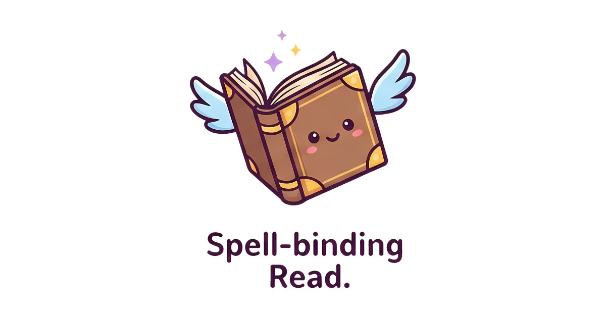 Cute Flying Book Spellbinding Read - Flying Book - T-Shirt | TeePublic