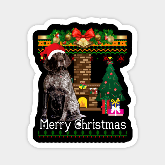 german pointer christmas cards