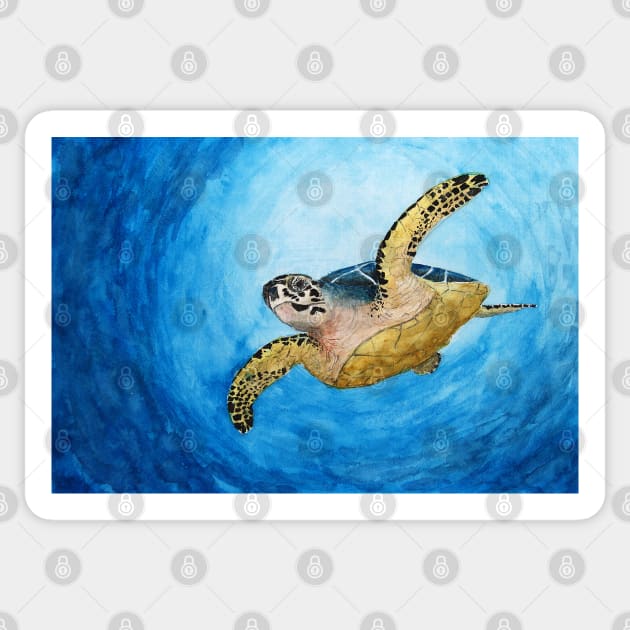 Green Sea Turtle - Pops - Sticker | TeePublic