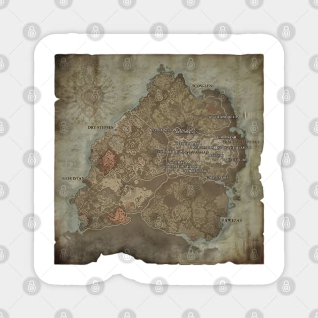 Diablo IV Map - Diablo Iv Map - Magnet | TeePublic