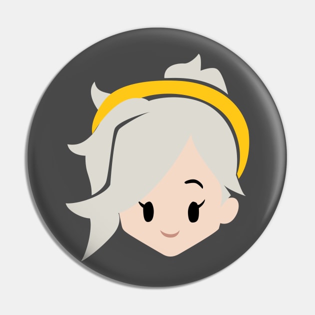 Cute Mercy - Overwatch - Pin | TeePublic