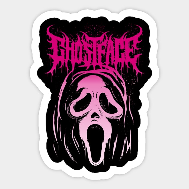 Retro Scream Ghostface - Ghostface - Sticker | TeePublic