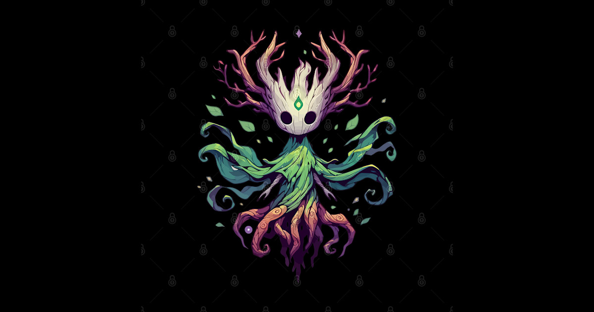 Kawaii Forest Tree Spirit Mage Wizard - Tree Spirit - Sticker | TeePublic