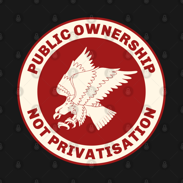 Public Ownership Not Privatisation - Socialism - T-Shirt | TeePublic