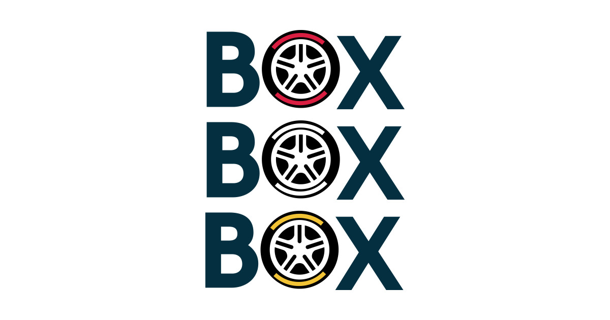 Box Box Box F1 Tyre Compound - Formula One - T-Shirt | TeePublic