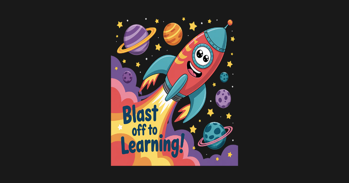 Blasting Off Into Kindergarten Back To School Rocket Space - Blasting ...