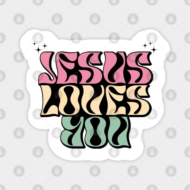 Retro Christian Jesus Loves You Bible Verse Scripture Jesus Loves You