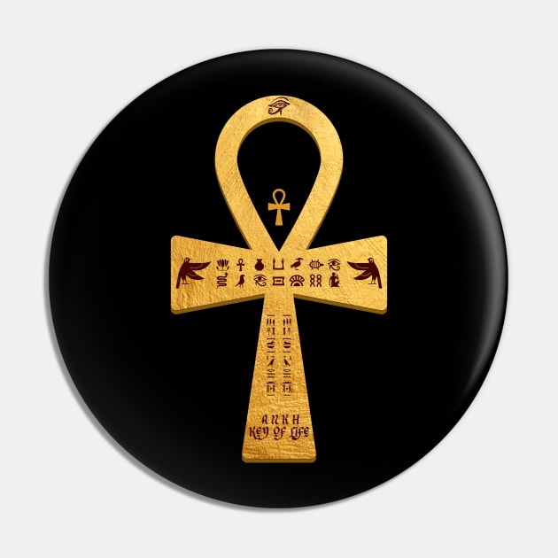 Golden Ankh: The Ancient Egyptian Key of Life - Ancient Egypt - Pin ...