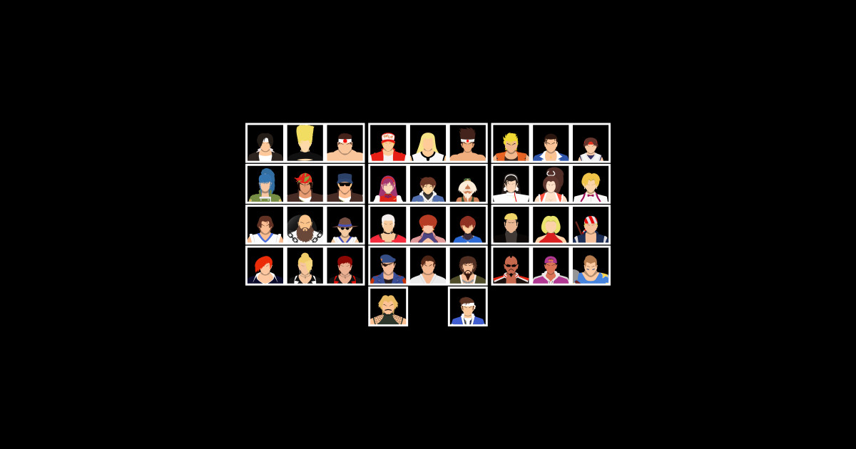 Select Your Character: KoF 98 The Slugfest - King Of Fighters - Sticker ...