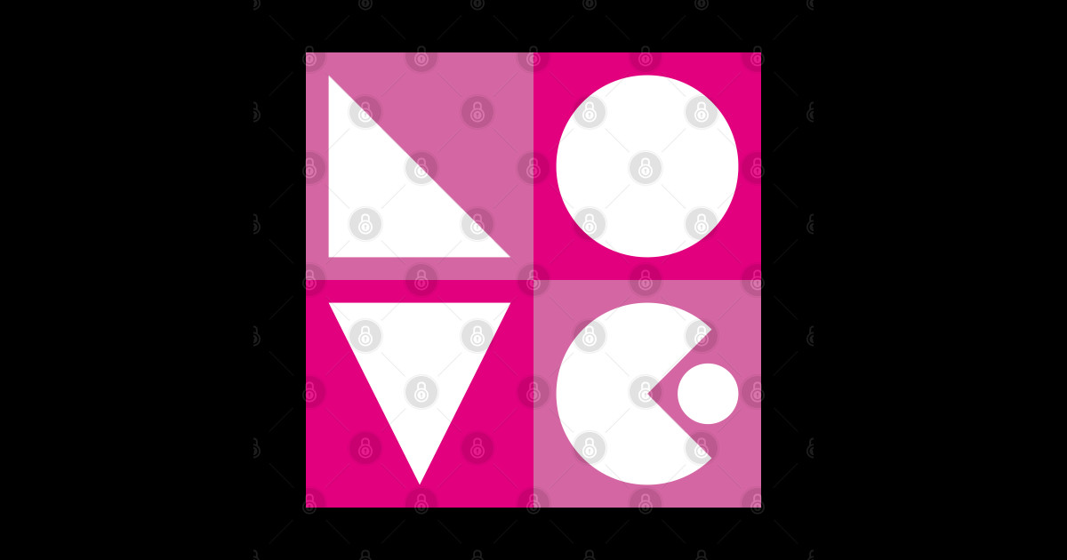 Geometric LOVE in three colors - Geometric Love - T-Shirt | TeePublic