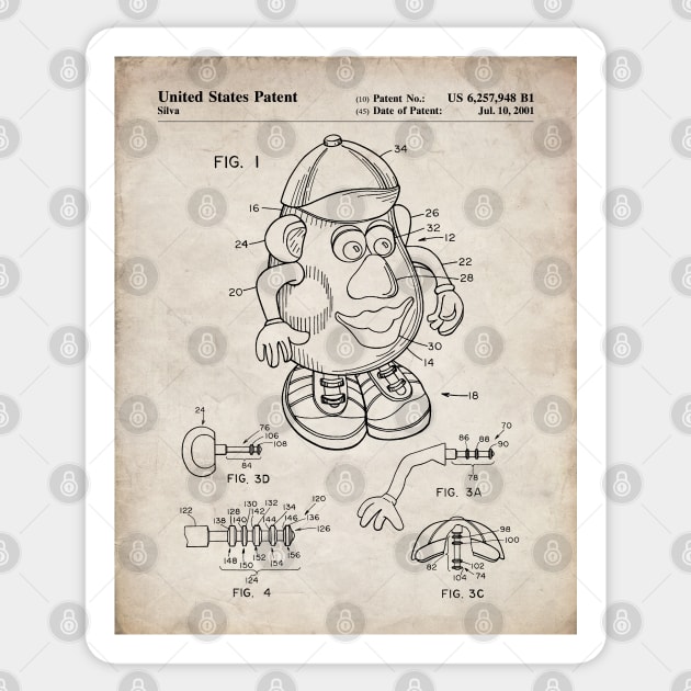Mr Potato Head Patent - Potato Head Art - Antique - Mr Potato Head ...