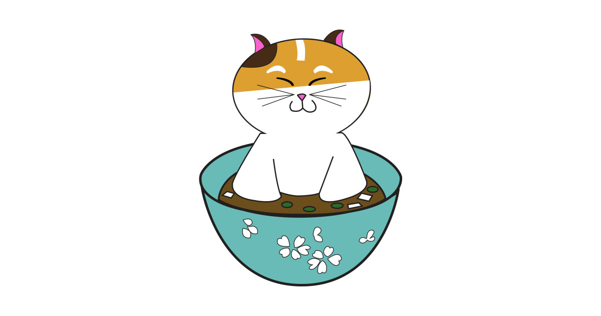 Miso Cat - Cat - T-Shirt | TeePublic