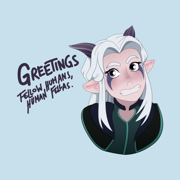 Human Rayla - The Dragon Prince - T-Shirt | TeePublic