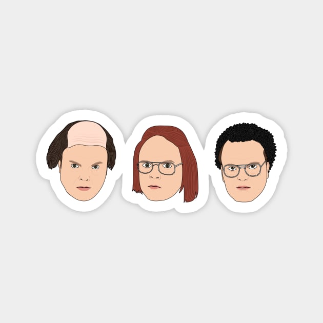 Dwight Schrute Disguises - The Office - Magnet | TeePublic