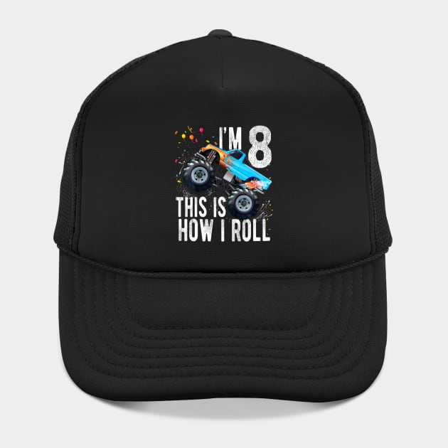 Kids 8 Year Old 8Th Birthday Boy Monster Truck Car - Kids 8 Year Old ...