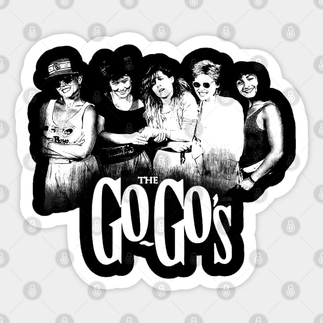 80s Go-Go's Pop Punk - Retro - Sticker | TeePublic