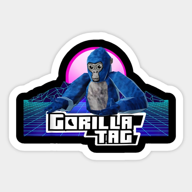 Monkey Tag Gorilla VR Gamer - Gorilla Tag - Sticker | TeePublic