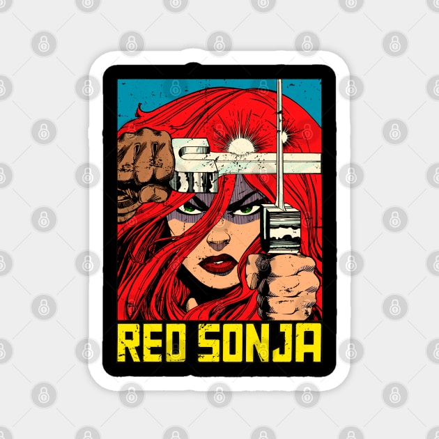 Vintage Red Sonja 1983 - Red Sonja - Magnet | TeePublic